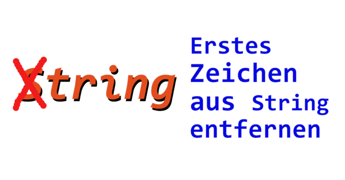 VB.NET erstes Zeichen aus String entfernen | VB.NET lernen RobbelRoot